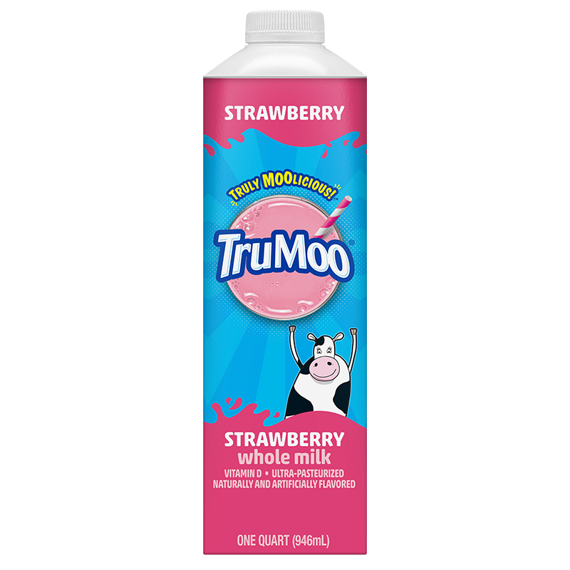Strawberry Whole Milk Ultra-Pasteurized Quart - TruMoo®